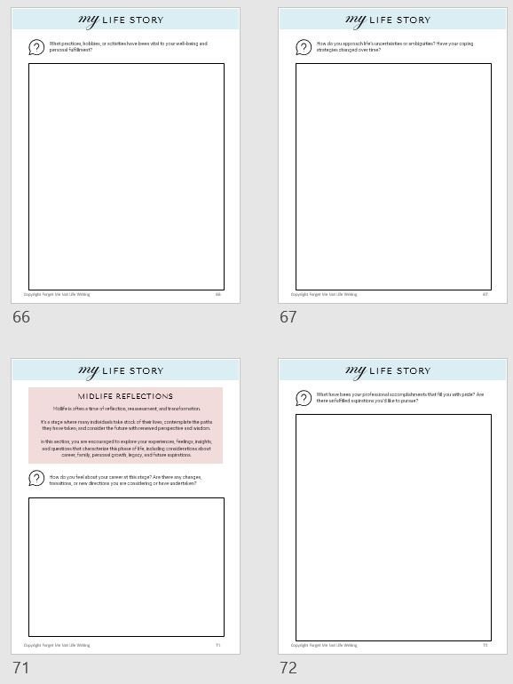 Writing My Life Story Journal - A Workbook in Both Digital and ...