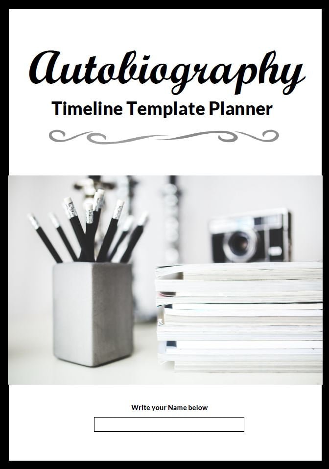 Autobiography Timeline Template - Digital and Print Options - Etsy