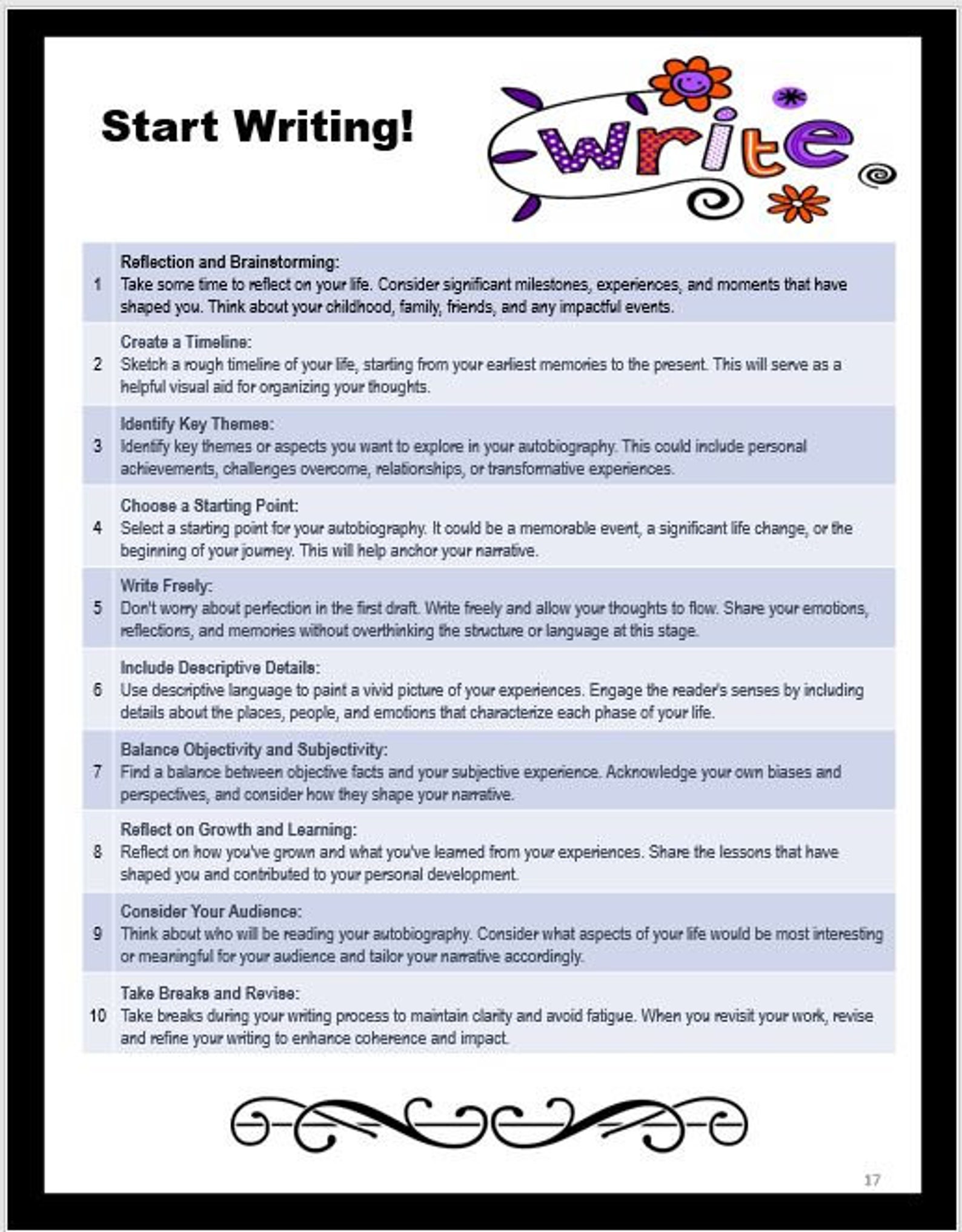 Autobiography Memoir Introduction Workbook for Students - Digital and ...