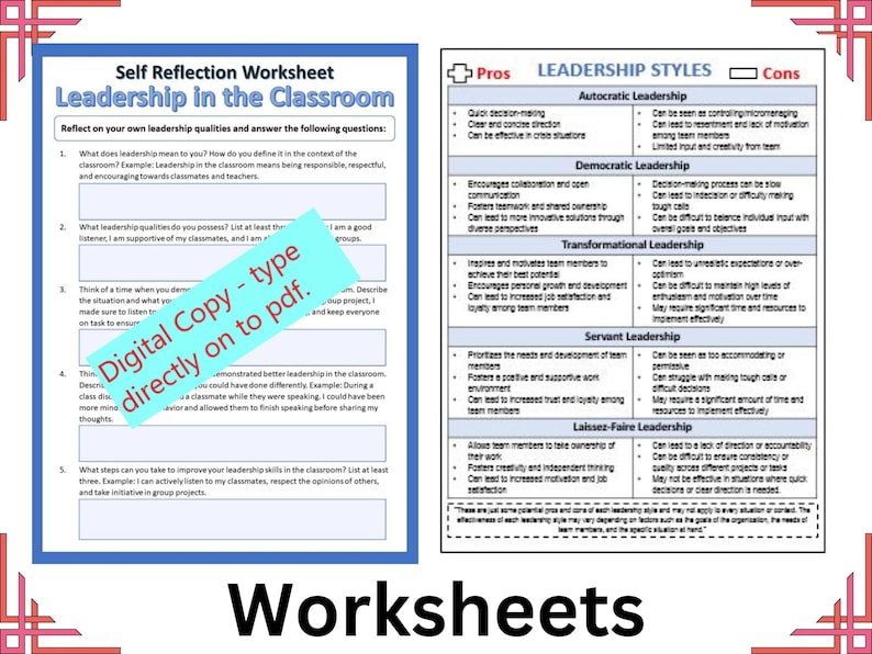 Leadership in the Workplace - Powerpoint, Lesson Plan and Worksheets ...