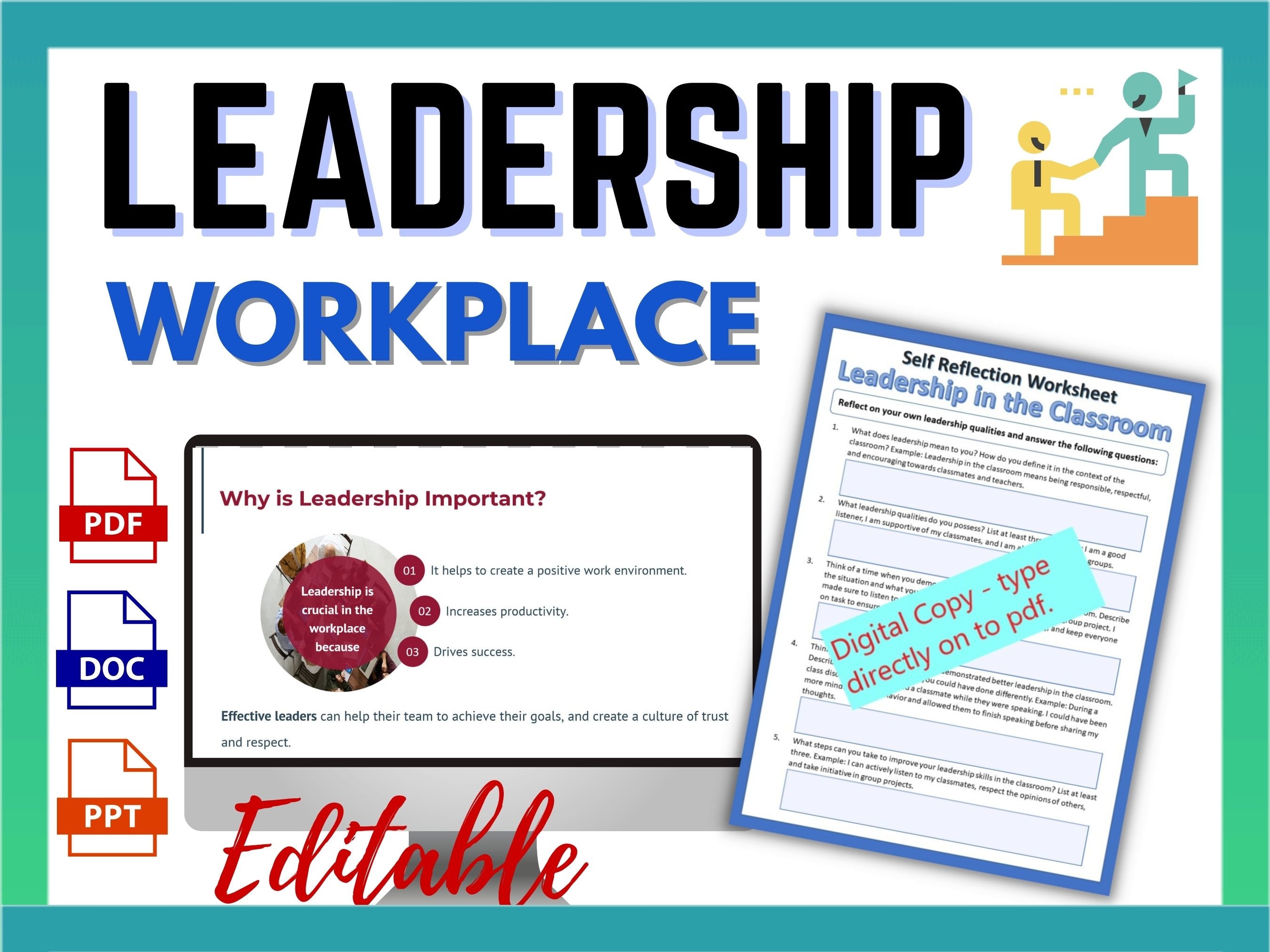 Leadership in the Workplace - Powerpoint, Lesson Plan and Worksheets ...