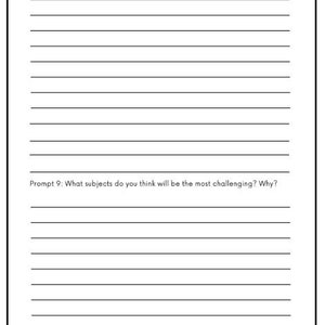 Back to School Writing Journal - Beginning of Term / Year - Digital and ...