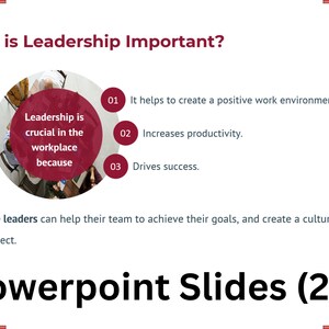 Leadership in the Workplace - Powerpoint, Lesson Plan and Worksheets ...