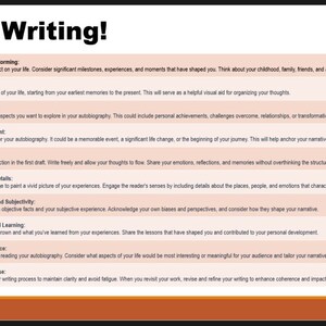 Autobiography Memoir Introduction Powerpoint Presentation With Teacher ...