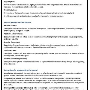 Reflective Journal Writing Activity Resource for End of Term / Year ...