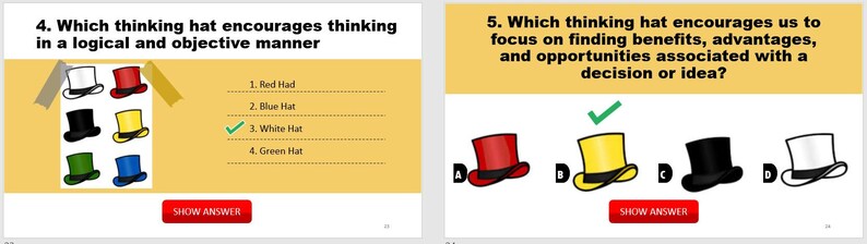 Six Thinking Hats Edward De Bono Powerpoint Presentation No Prep ...