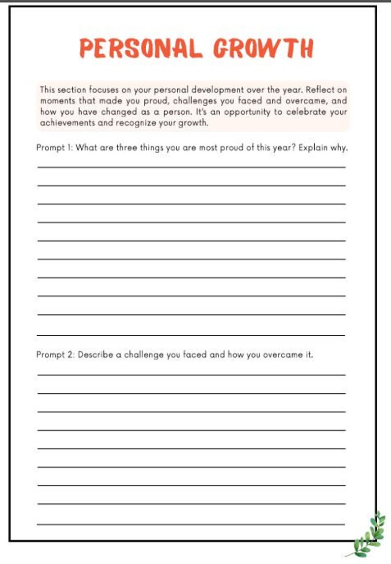 Reflective Journal Writing Activity Resource for End of Term / Year ...