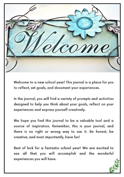 Back to School Writing Journal - Beginning of Term / Year - Digital and ...