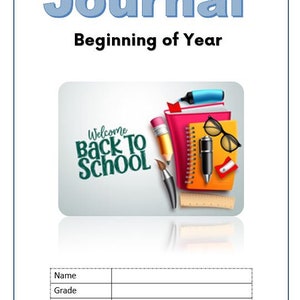 Back to School Writing Journal - Beginning of Term / Year - Digital and ...