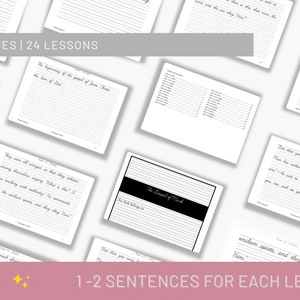 Gospel of Mark Handwriting & Copywork CURSIVE for Charlotte Mason and ...