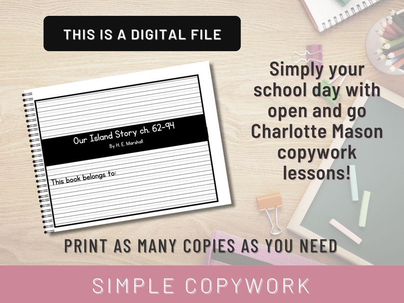 Our Island Story Ch. 62-94 Copywork & Handwriting for Charlotte Mason ...