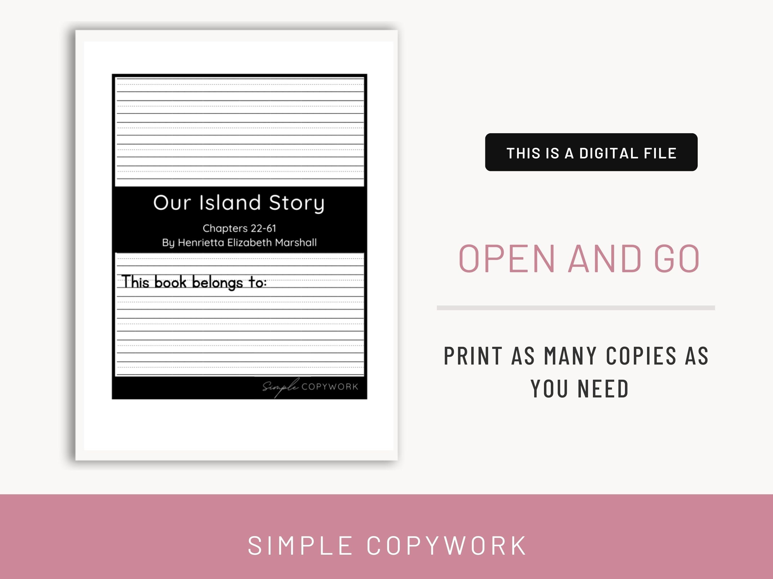 Our Island Story Ch. 22-61 Copywork Handwriting Worksheet for Charlotte ...