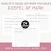 Gospel of Mark Handwriting & Copywork CURSIVE for Charlotte Mason and ...