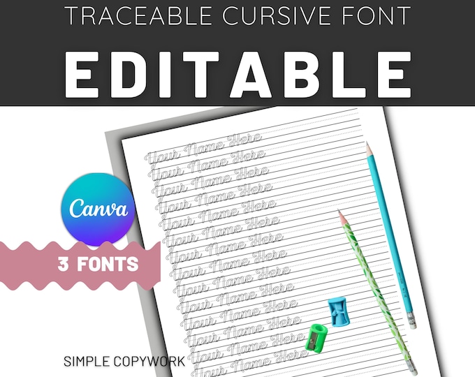 Editable Copywork & Handwriting Template, Worksheet Generator, One Page ...