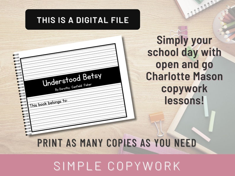 Understood Betsy PRINT Copywork for Charlotte Mason Homeschoolers, 2nd ...