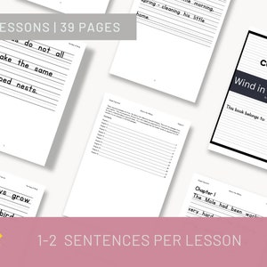 Wind in Willow Copywork and Handwriting Worksheet for Charlotte Mason ...