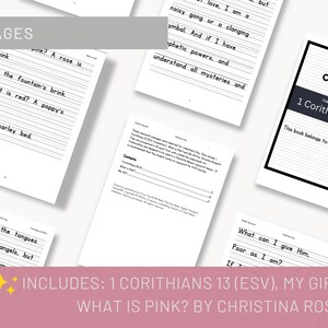 1 Corinthians 13 Activities & Copywork Printable for Charlotte Mason ...