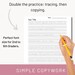 Editable Copywork & Handwriting Template, Tracing Worksheet Generator ...