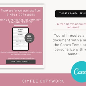 Editable Learn My Name, My Address, My Birthday Tracing Worksheet in ...