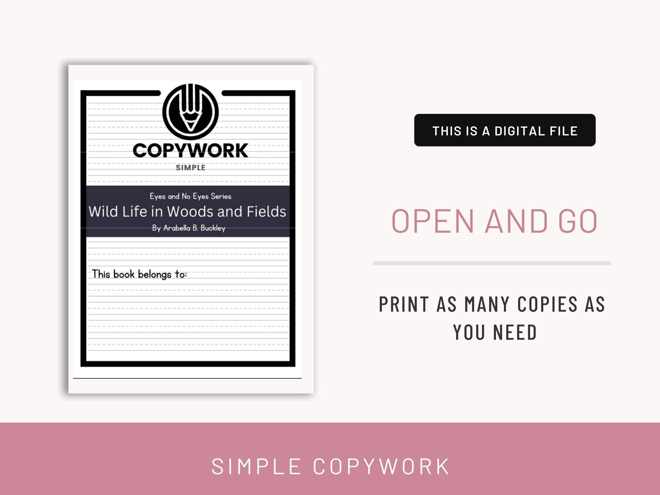 Eyes and No Eye: Wild Life in Wood Handwriting and Copywork for ...