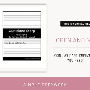 Our Island Story Ch. 1-21 Copywork Handwriting Worksheet for Charlotte ...