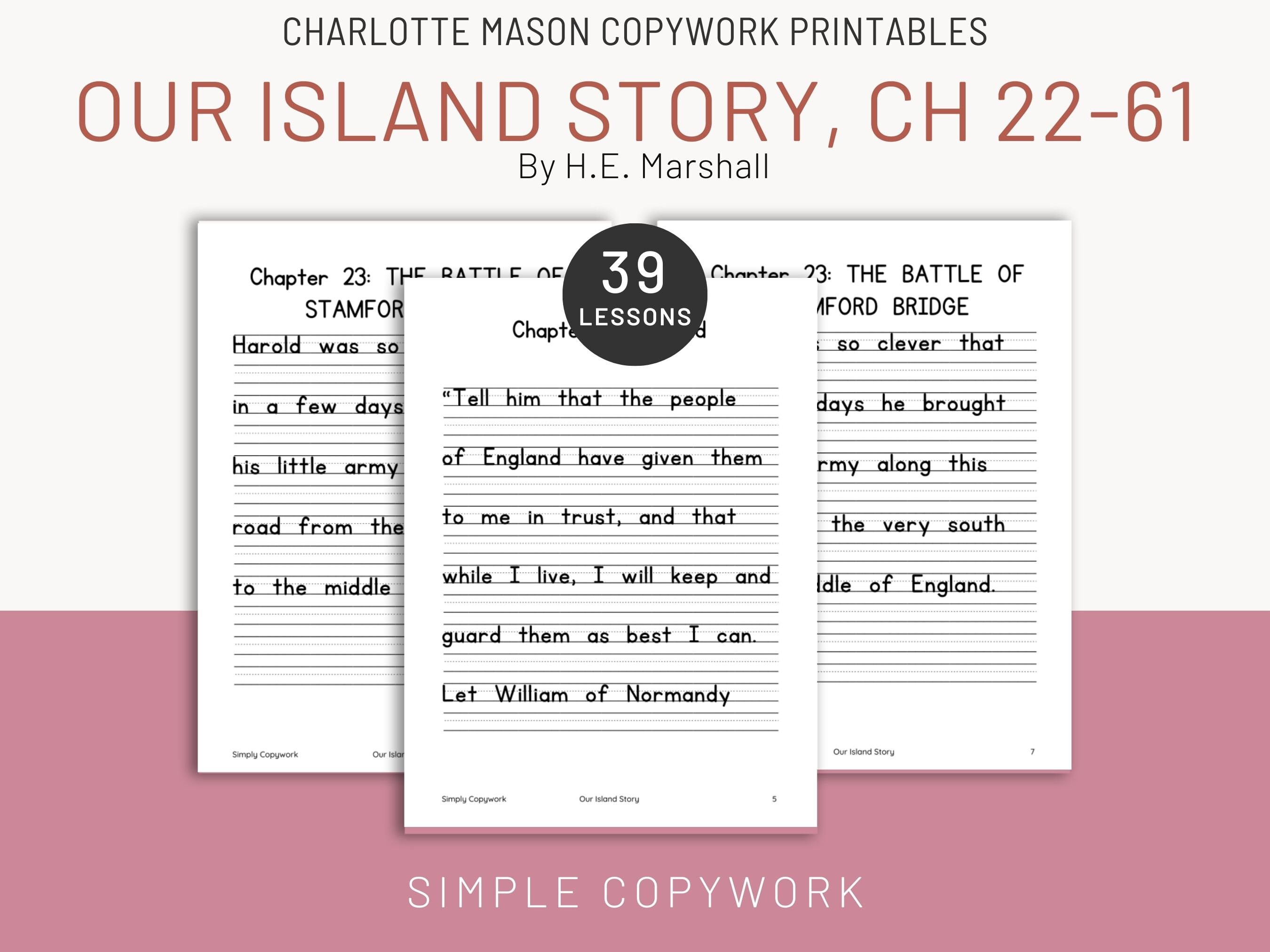 Our Island Story Ch. 22-61 Copywork Handwriting Worksheet for - Etsy