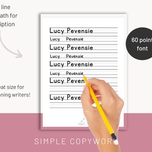 Editable Preschool Name Practice Canva Template for Prek - 1st Graders ...