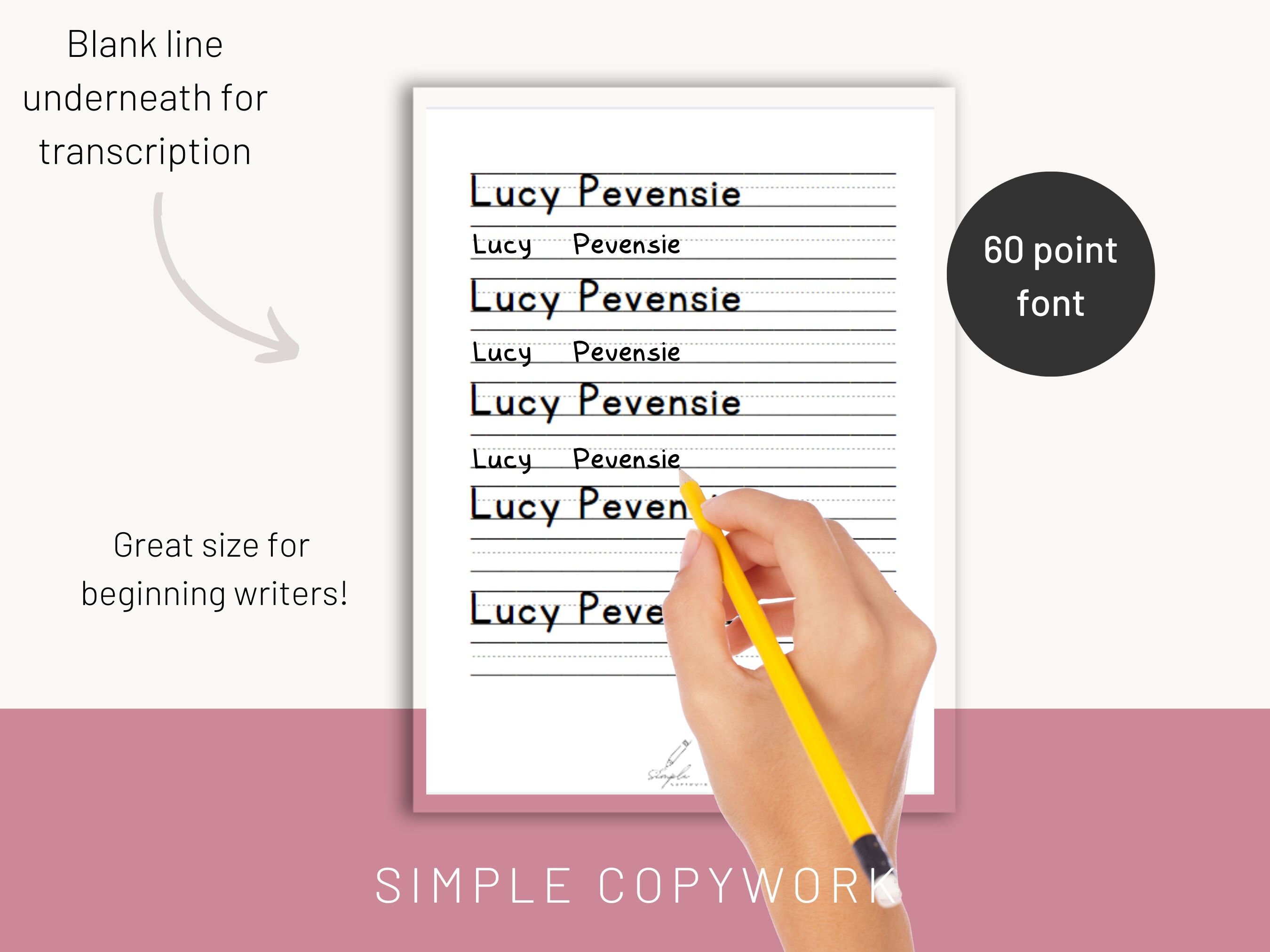 Editable Preschool Name Practice Canva Template for Prek - 1st Graders ...