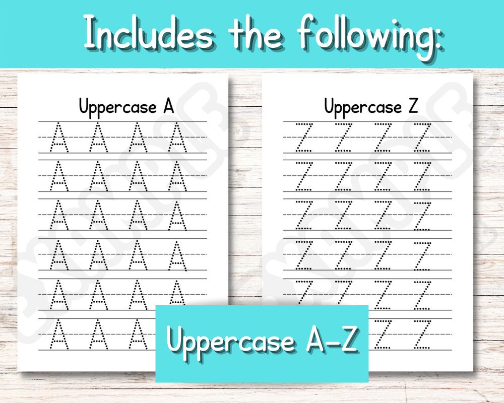 Alphabet Tracing Drills Worksheet for Preschool, Pre-k, and ...