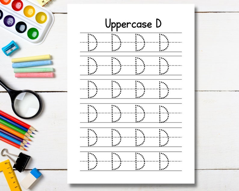 Alphabet Tracing Drills Worksheet for Preschool, Pre-k, and ...