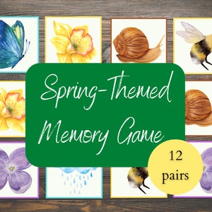 Printable Preschool Spring Memory Game | Spring-themed Activities for ...