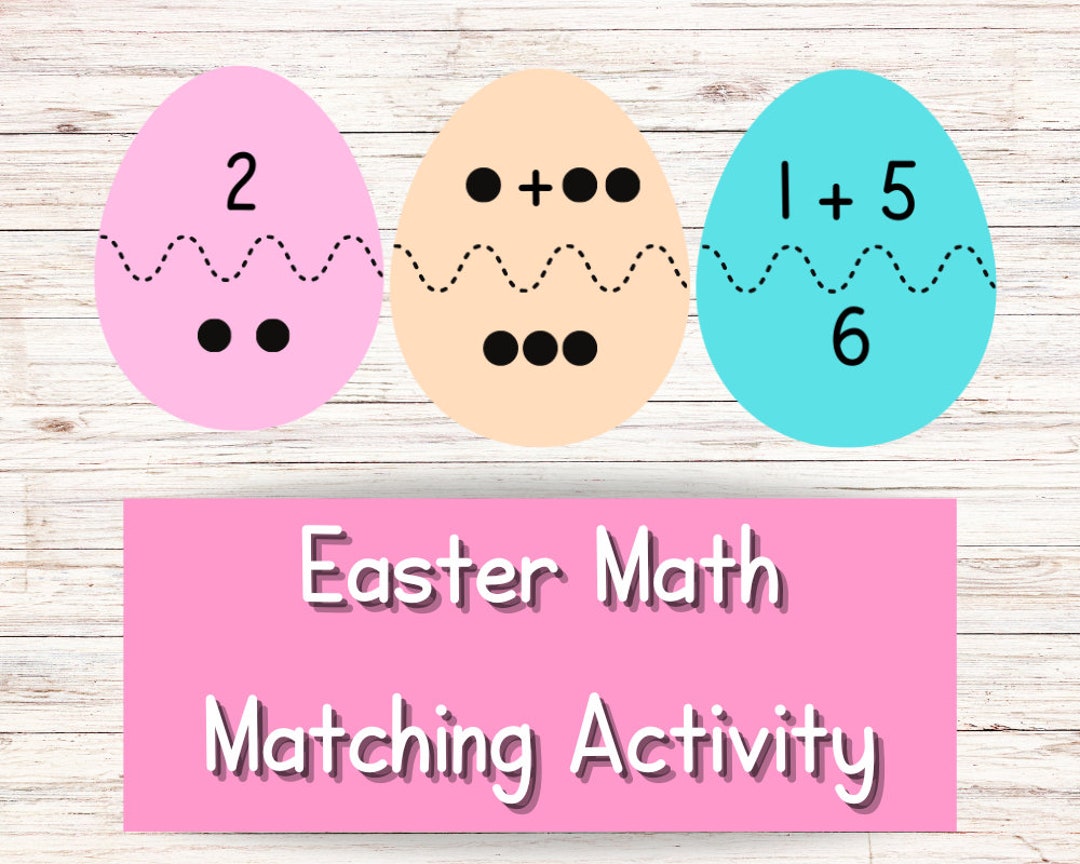 Easter Egg Math Matching Activity for Preschool, Pre-k, and ...