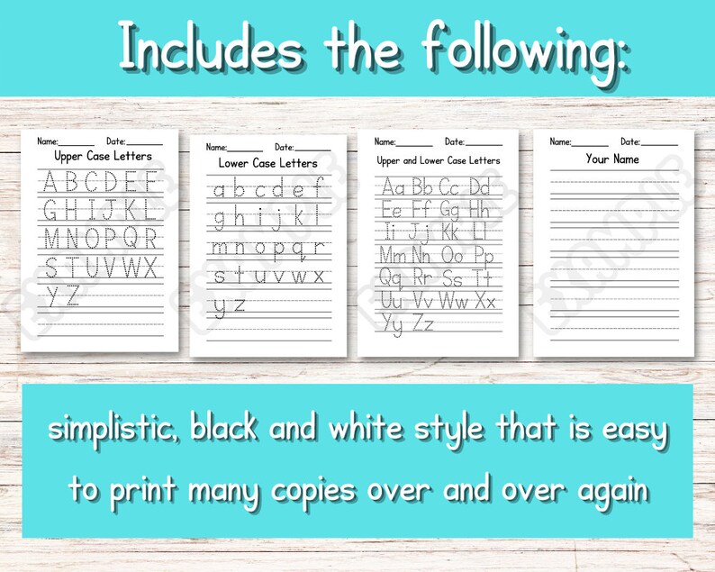 Alphabet Tracing Sheet for Kindergarten and Preschool Classrooms and ...