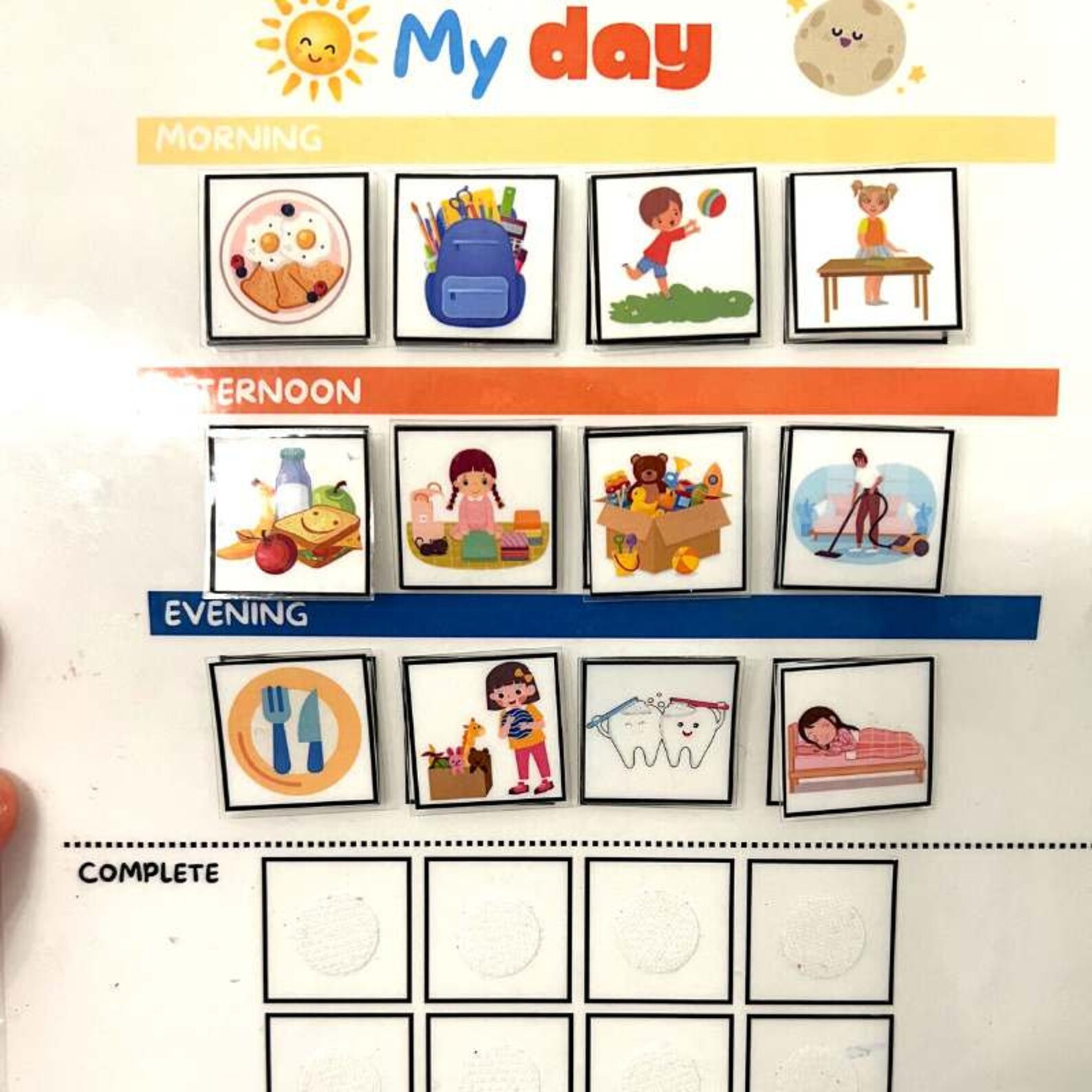 Editable Kids Daily Schedule and Chore Chart | Kids Time Tracker and ...