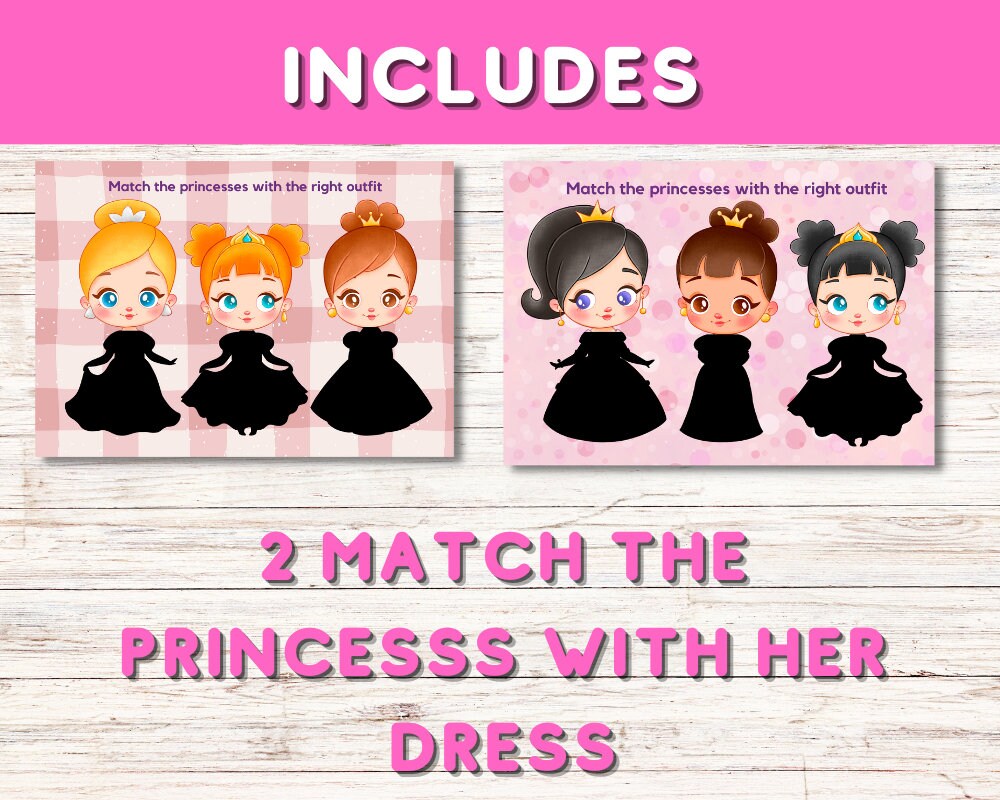 Princess Busy Book | Princess Activity Pages for Preschooler, Toddler ...