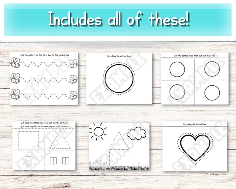 Scissor and Cutting Practice | Cut and Paste Worksheets for ...