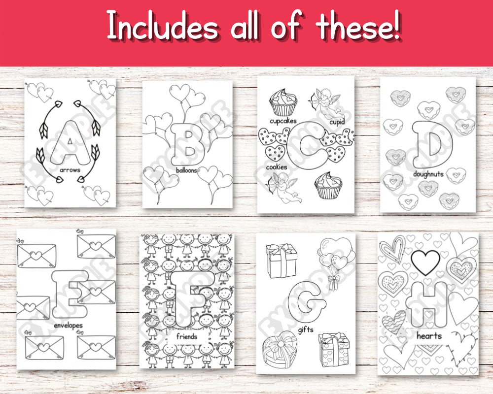 Valentine's Day Coloring Pages | Valentine's Day Worksheets for Kids ...