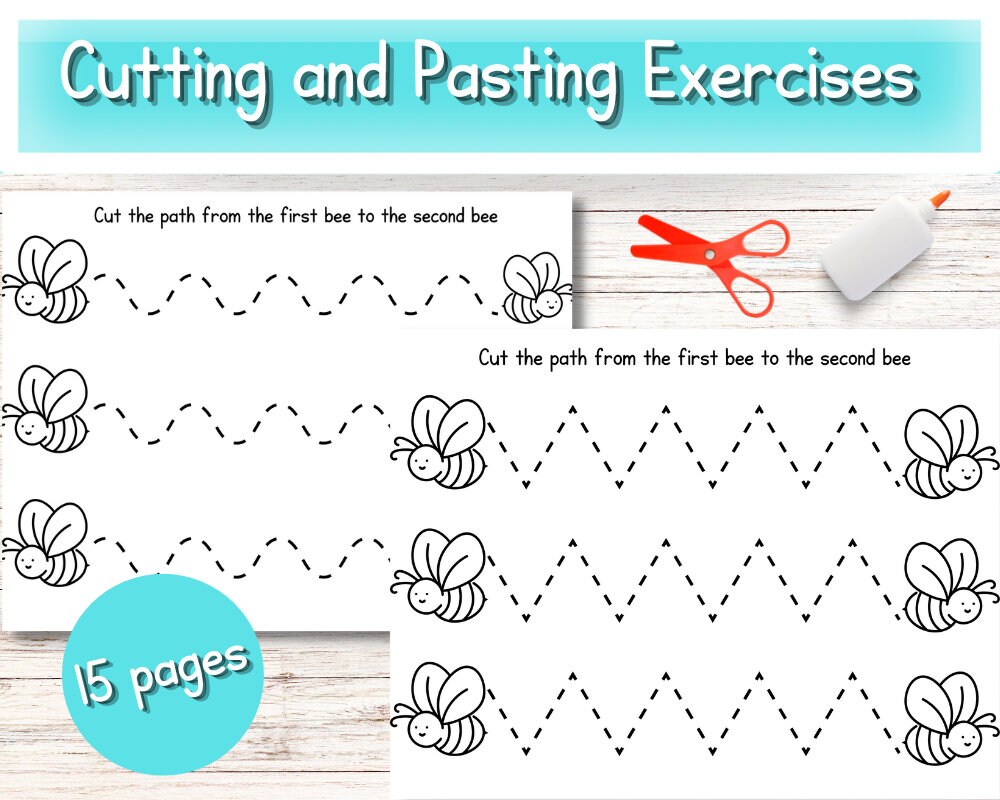 Scissor and Cutting Practice | Cut and Paste Worksheets for ...