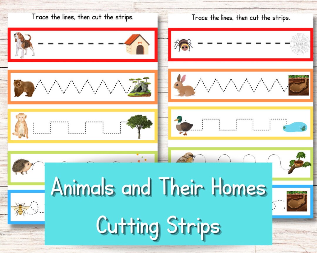 Montessori Inspired Preschool Cutting Strips | Early Scissor Skills ...