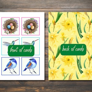 Printable Preschool Spring Memory Game | Spring-themed Activities for ...