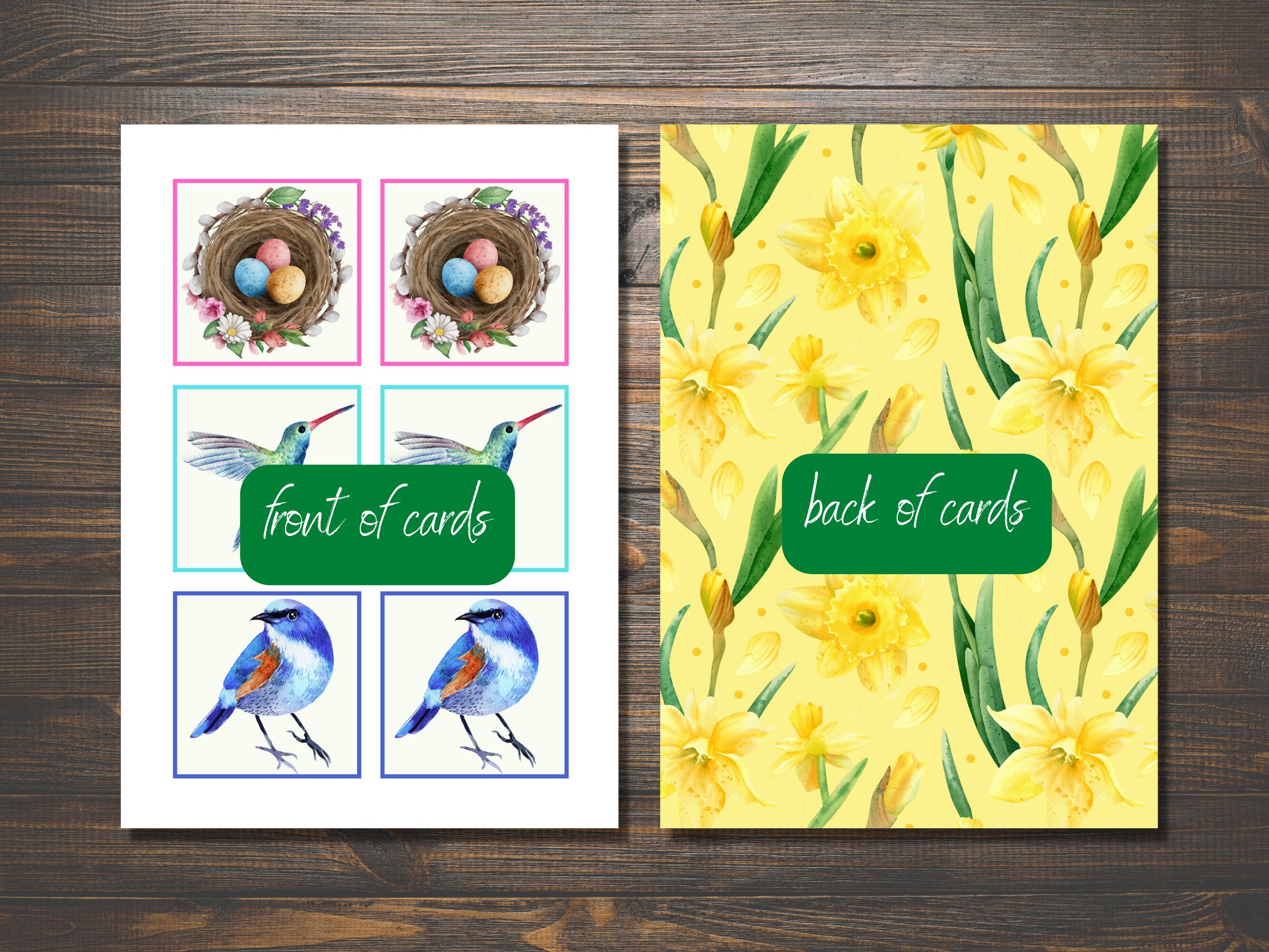 Printable Preschool Spring Memory Game | Spring-themed Activities for ...