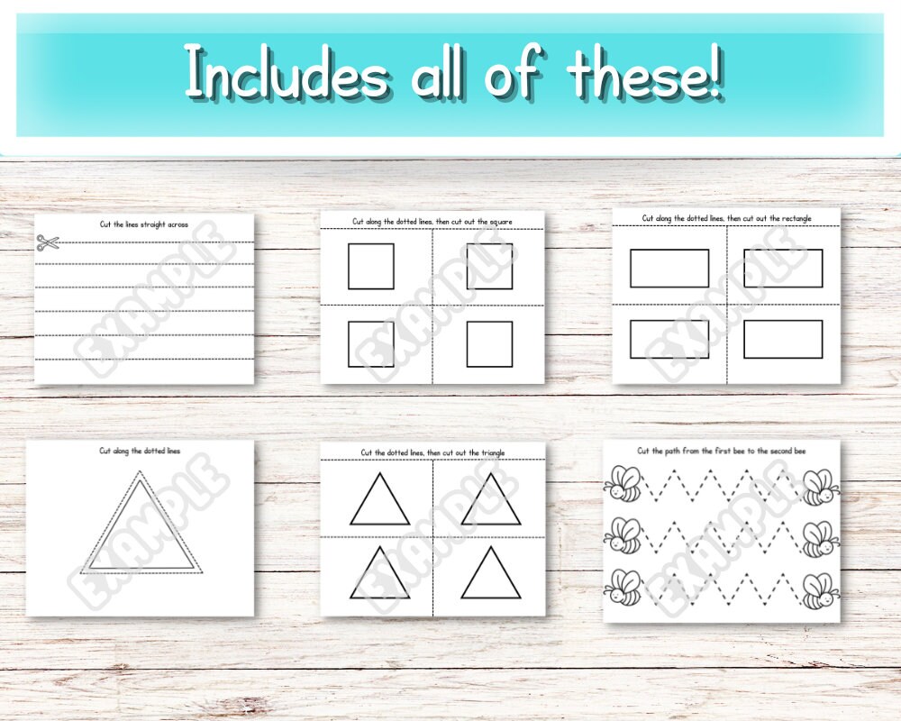 Scissor and Cutting Practice | Cut and Paste Worksheets for ...