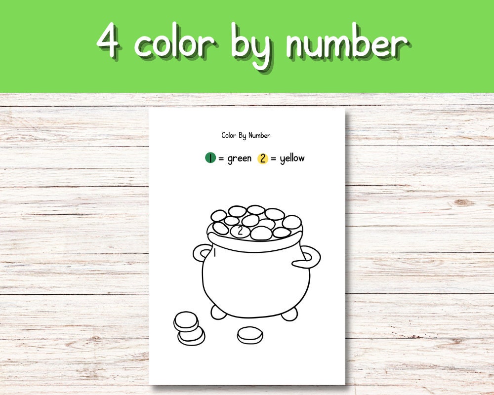 St. Patrick's Day Worksheets Word Search Coloring Pages Color by Number ...