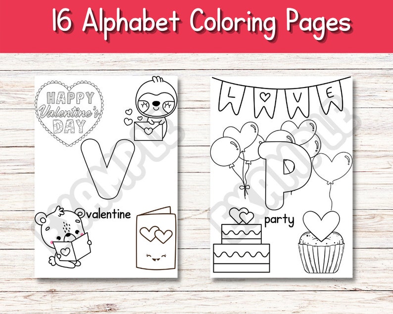 50 Pages of Valentine's Day Worksheets | Cut and Paste | for Preschool ...