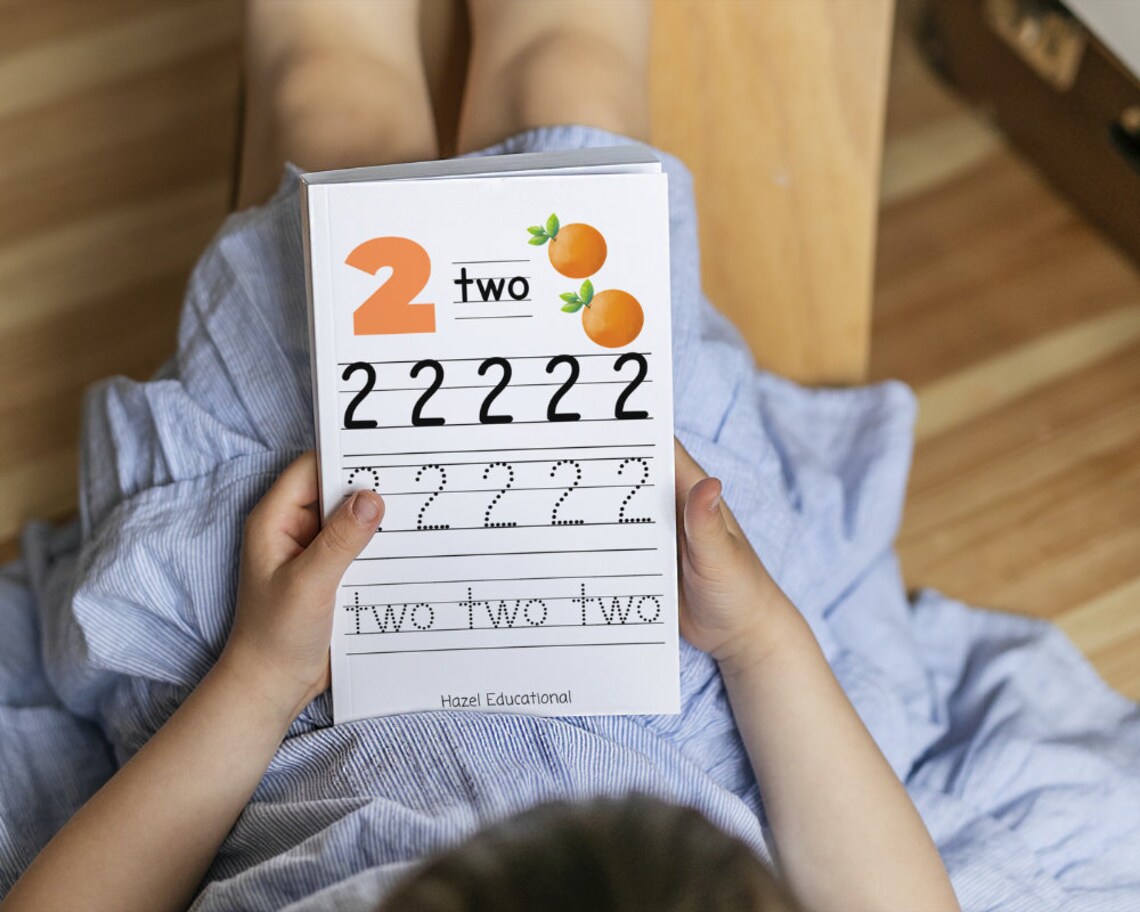 Number Tracing Worksheets for Preschool Counting Fruit Learning Numbers ...