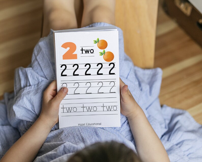 Number Tracing Worksheets for Preschool | Counting Fruit | Learning ...