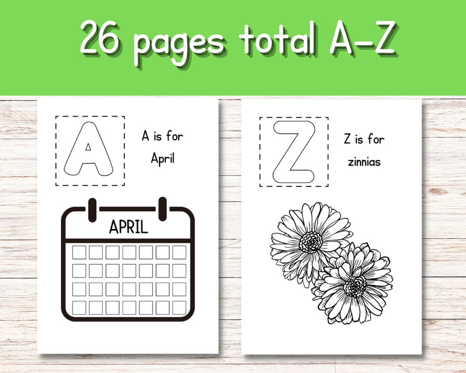 Spring Vocabulary Coloring Pages | Pre-k and Kindergarten Worksheets ...
