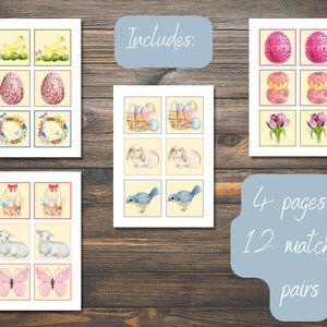 Preschool Easter Memory Game Printable | DIY Memory Game Cards | Easter ...