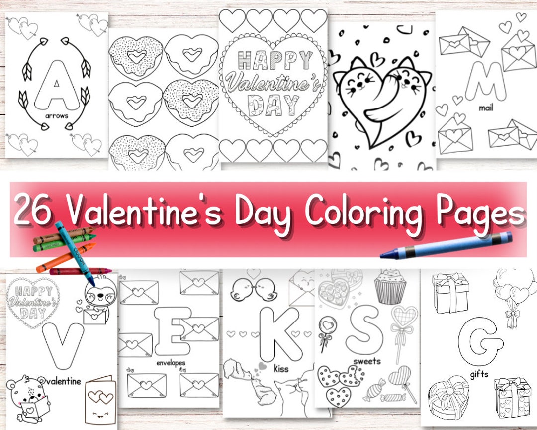 Valentine's Day Coloring Pages | Valentine's Day Worksheets for Kids ...