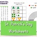 St. Patrick's Day Worksheets Word Search Coloring Pages Color by Number ...